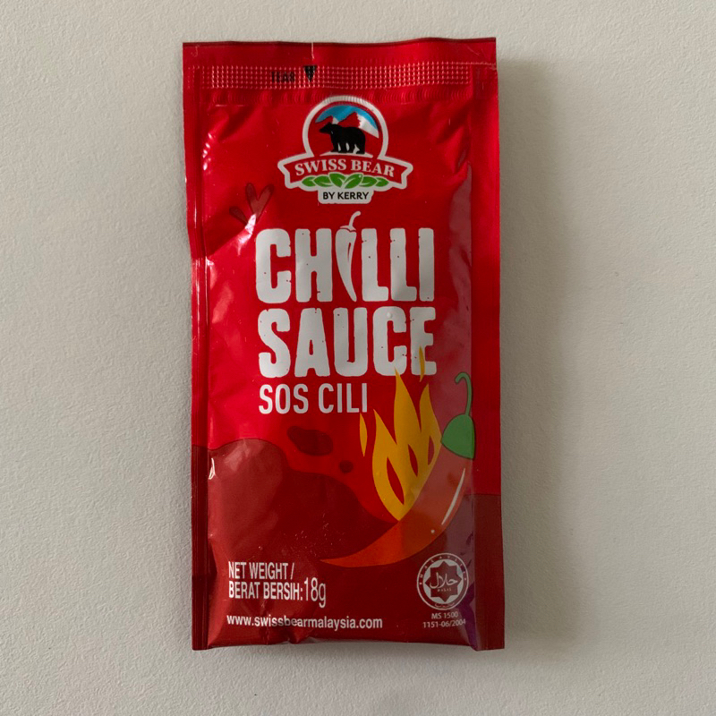SWISS BEAR Sos Cili paket mini 18gram | Shopee Malaysia