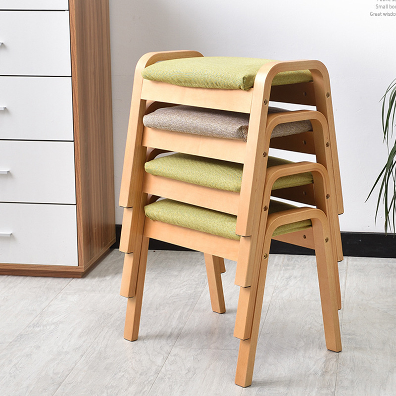 Spot Home Living Room Stool Fashion Creative Solid Wood Chair Low Stool ...