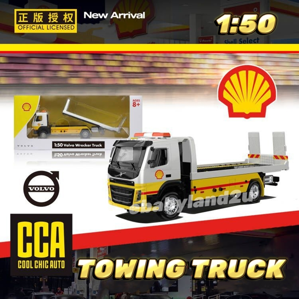 Die Cast 1:50 Scale Shell Towing Truck With Light And Sound Diecast ...