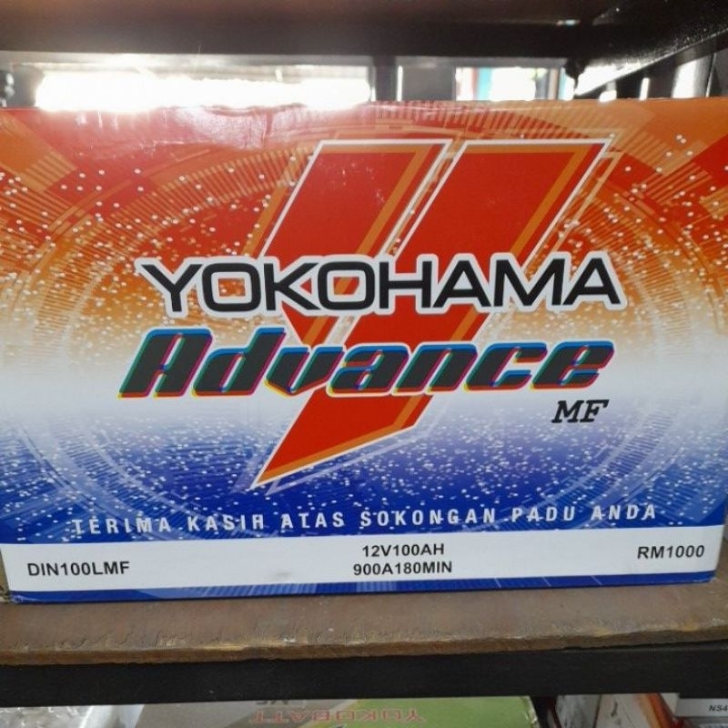 DIN100 / DIN100L YOKOHAMA ADVANCE MF Car Battery Bateri Kereta Yokohama ...