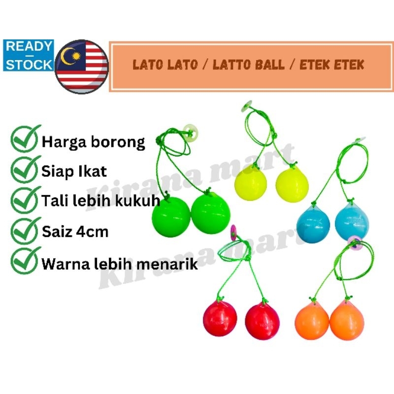 Lato Lato Tiktok Viral 4cm Traditional Game / Etek Etek / Latto Ball ...