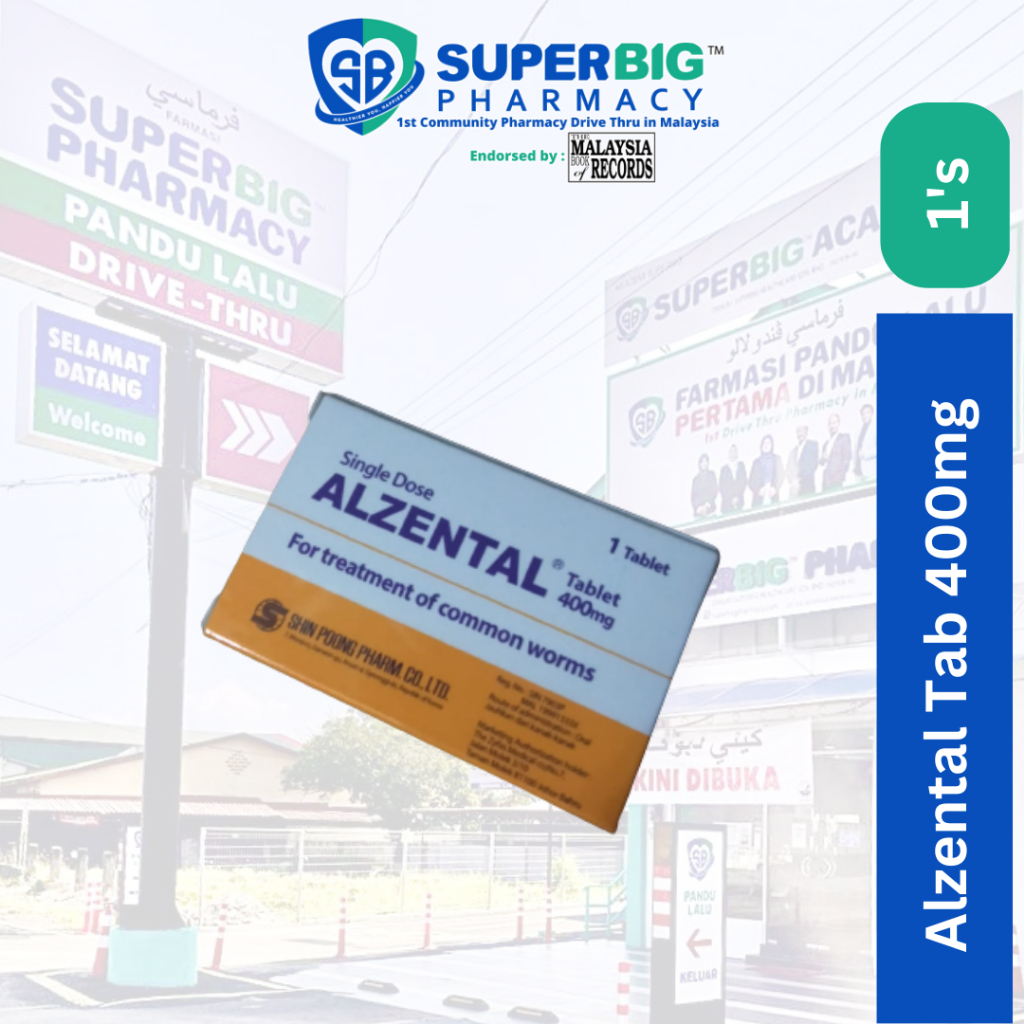 Alzental Tab 400mg x 1's | Shopee Malaysia