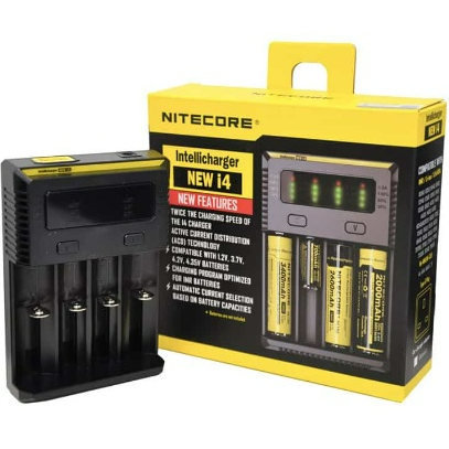 Authentic NITECORE New i4 Smart Fast Charging LCD Battery Charger AWT ...