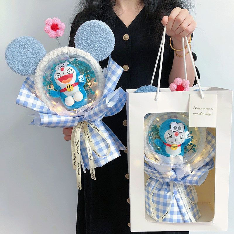 ‼️Ready stock‼️DORAEMON BOUQUET LED BIRTHDAY ANNIVERSARY Gift Bouquet ...
