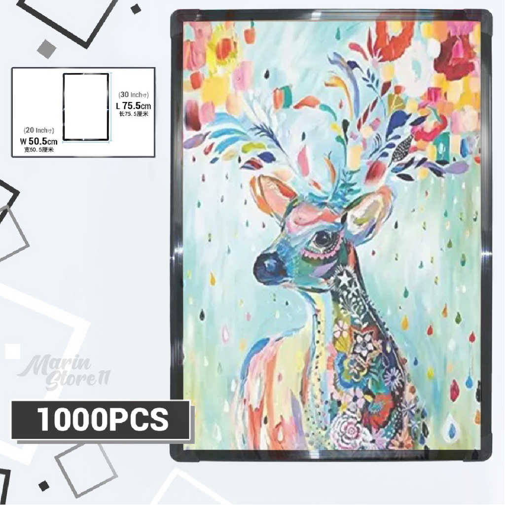 1000pcs 75.5 x 50.5cm Large Jigsaw Puzzle Frame Teenager Game Gift Art ...