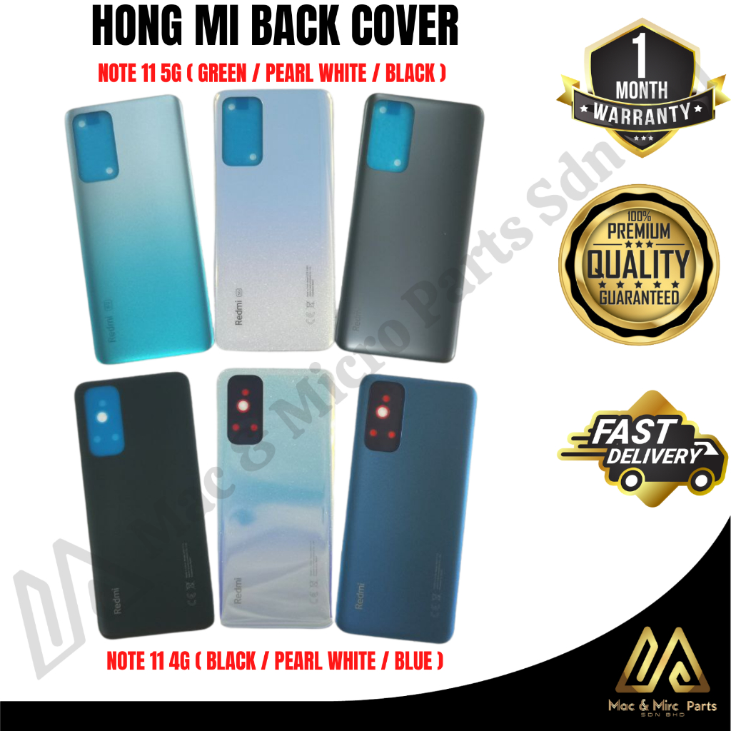 HONG MI NOTE 11 4G / NOTE 11 5G BACK COVER ( READY STOCK ) | Shopee ...