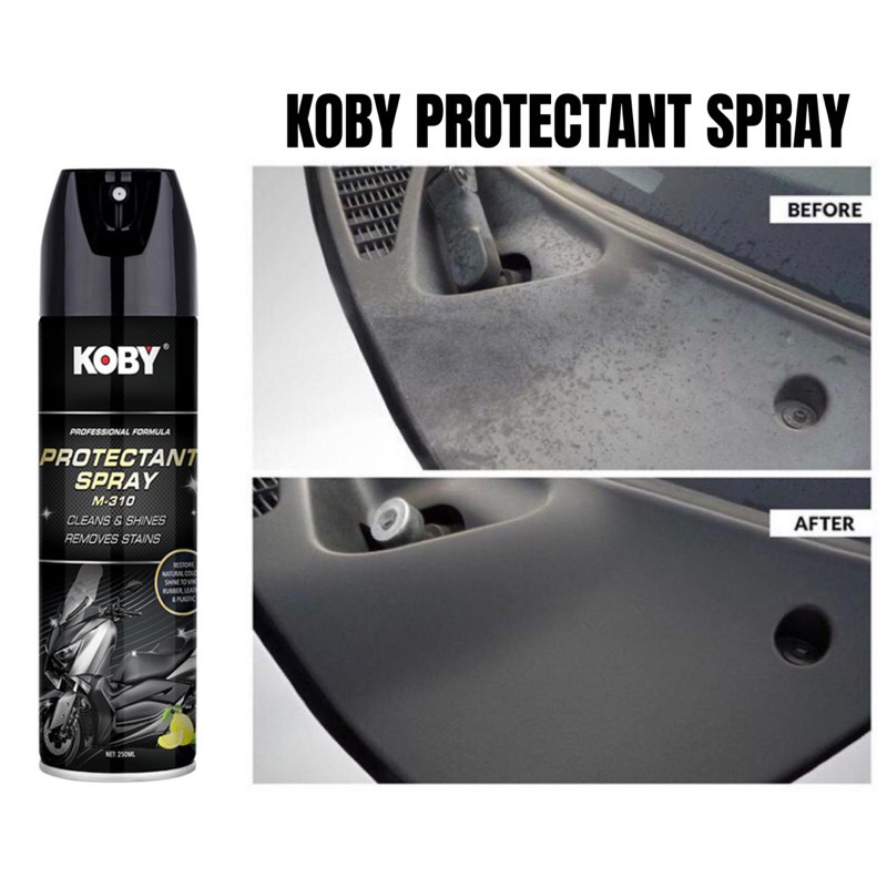 KOBY PROTECTANT SPRAY For Matte & Gloss Surface LEMON 250ml | Shopee ...