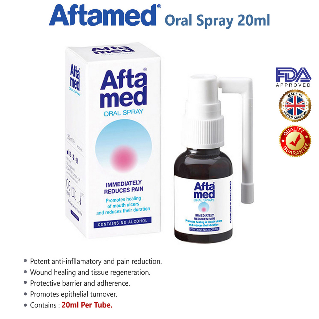 AFTAMED ORAL SPRAY FOR MOUTH ULCER 20ML | Shopee Malaysia