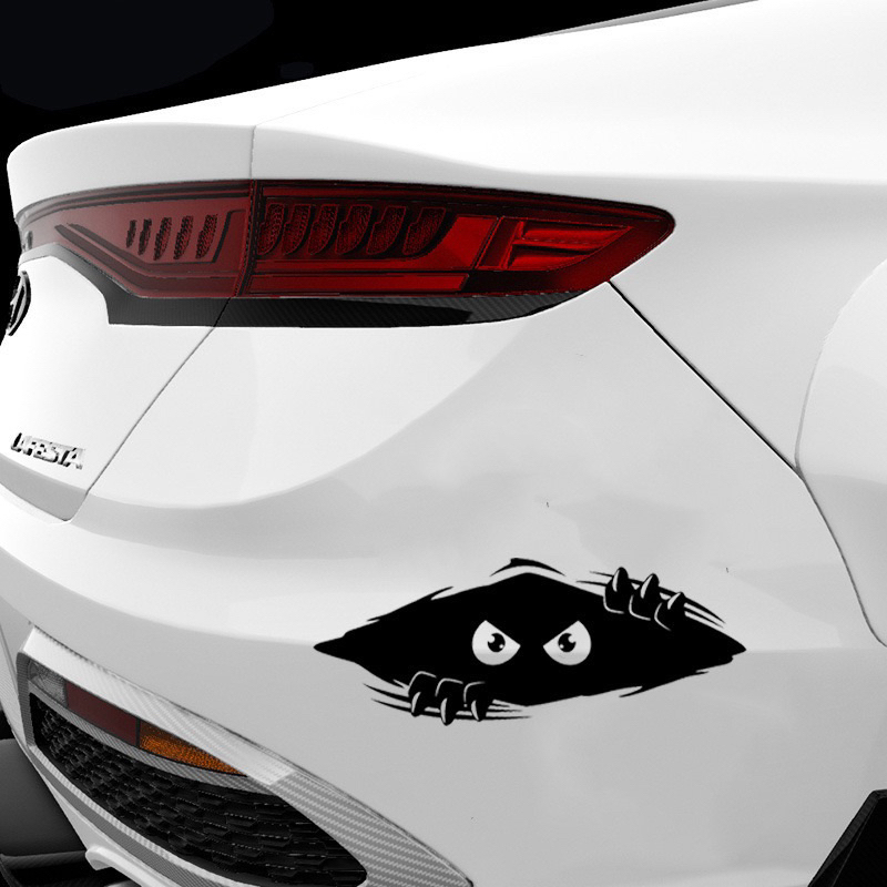 NEW peeking monster car sticker bonet 29cmX11cm stiker kereta bumper ...