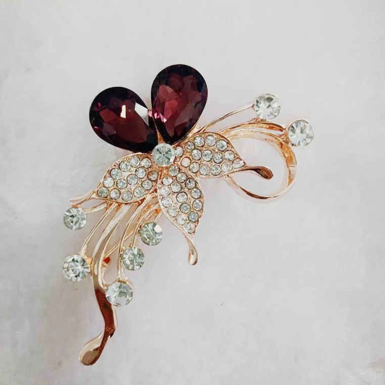 High-end Korean Rhinestones Brooch Pin Tudung Muslima Hijab Pin ...