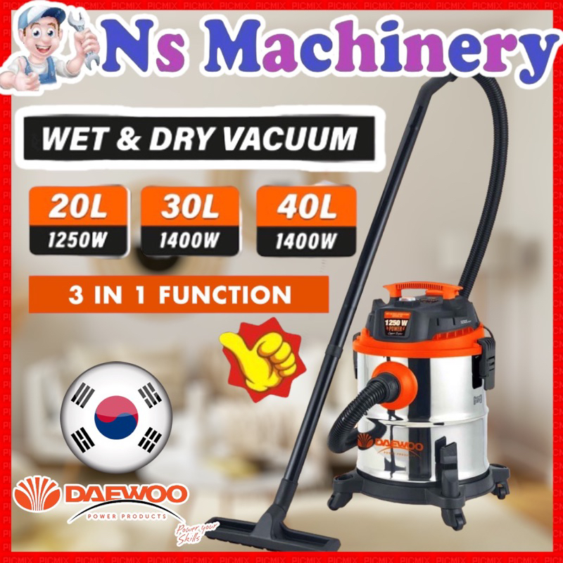Daewoo Vacumm Cleaner DRY AND WET 20L DAVCW90-20L | Shopee Malaysia