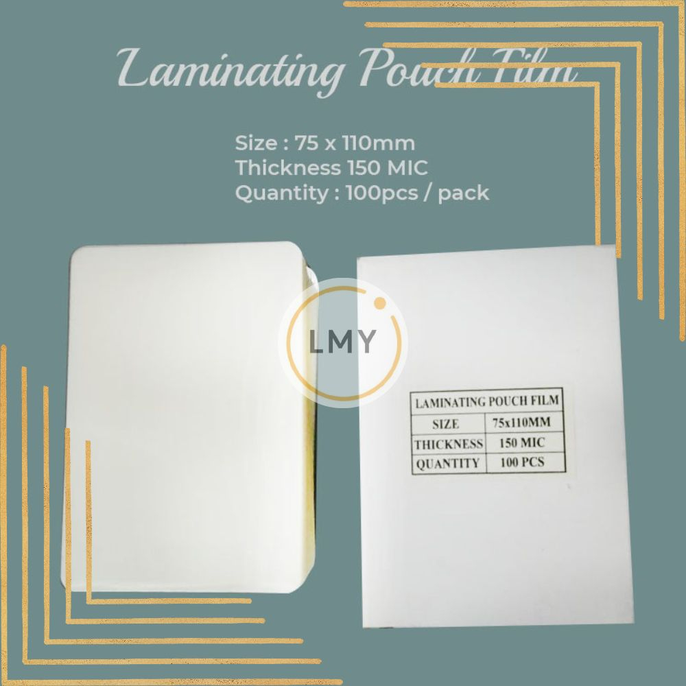 [NEW] INDRO PLUS 150 MICRONS LAMINATING POUCH 75MM X 100MM (100PCS ...