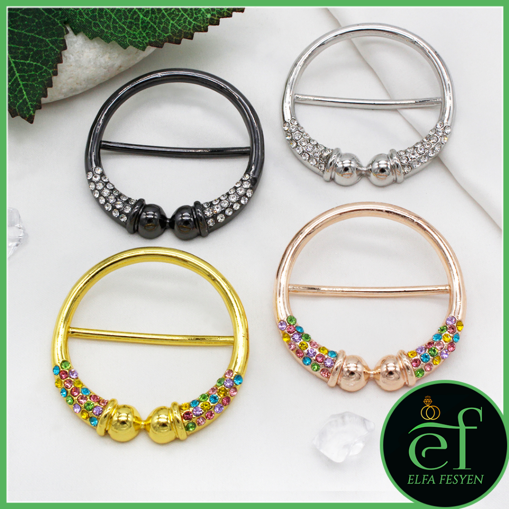 Korea Ring Brooch Tudung (K83)(K84) | Shopee Malaysia