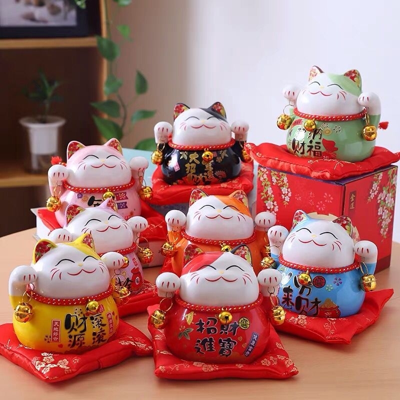 Lucky Cat 4.5” Ready Stock 招财猫开业招财猫4.5寸 | Shopee Malaysia