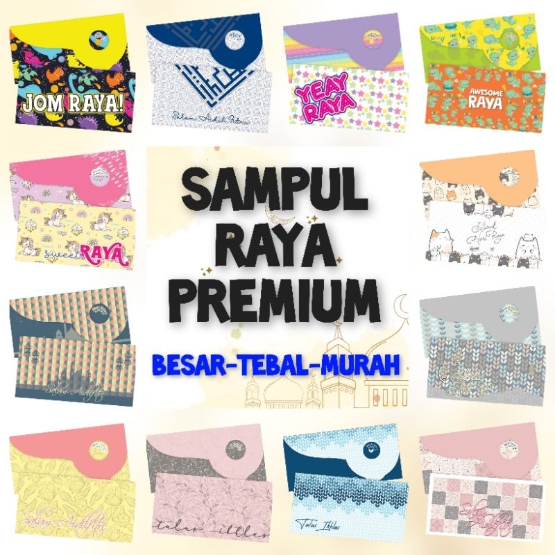 Sampul Raya Murah Aidilfitri NEW PREMIUM EXCLUSIVE DESIGN 2023 - Saiz ...