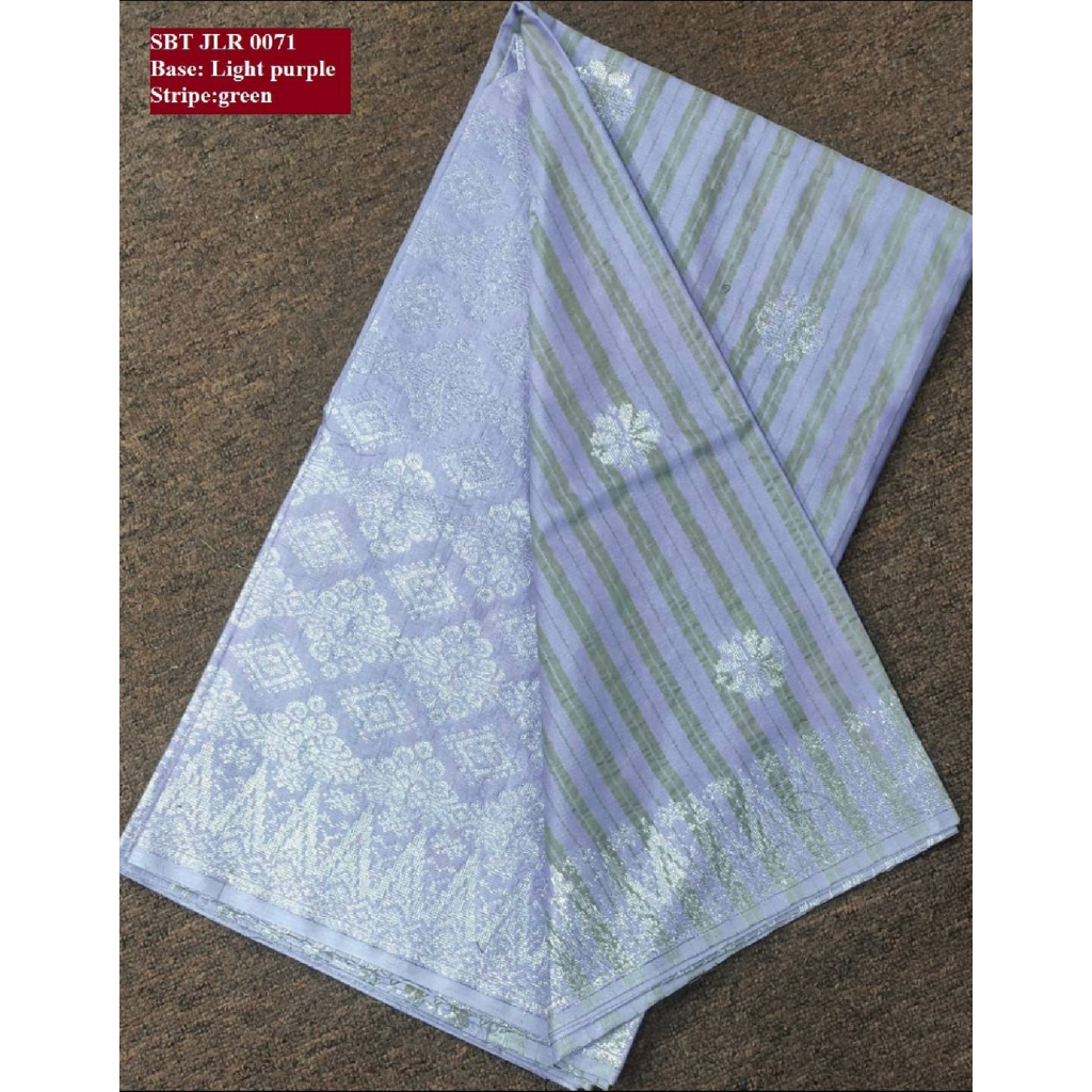 Songket Bunga Tabur Jalur Sepasang 4.25 meter(Pastel Color) | Shopee ...