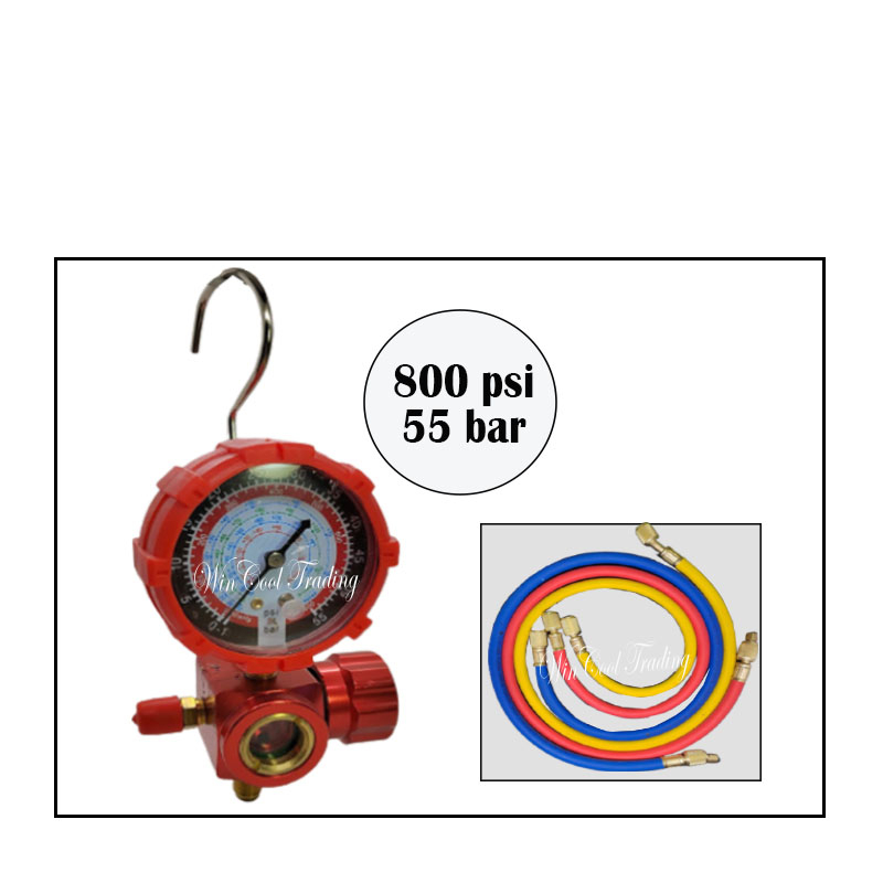 Meter Gas Home/ Car AirCond / Fridge / Single Manifold Gauge/High Low Gas Meter for gas R22 ...