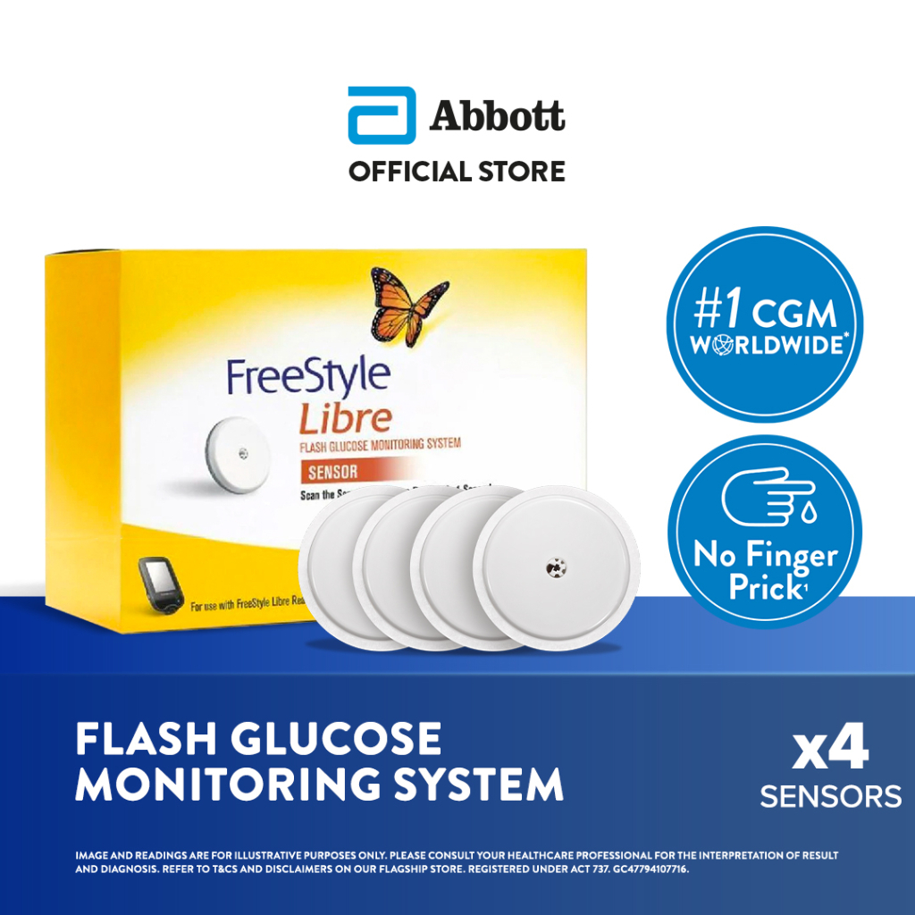 FreeStyle Libre Sensor 4s - Flash Glucose Monitoring System Exp date ...