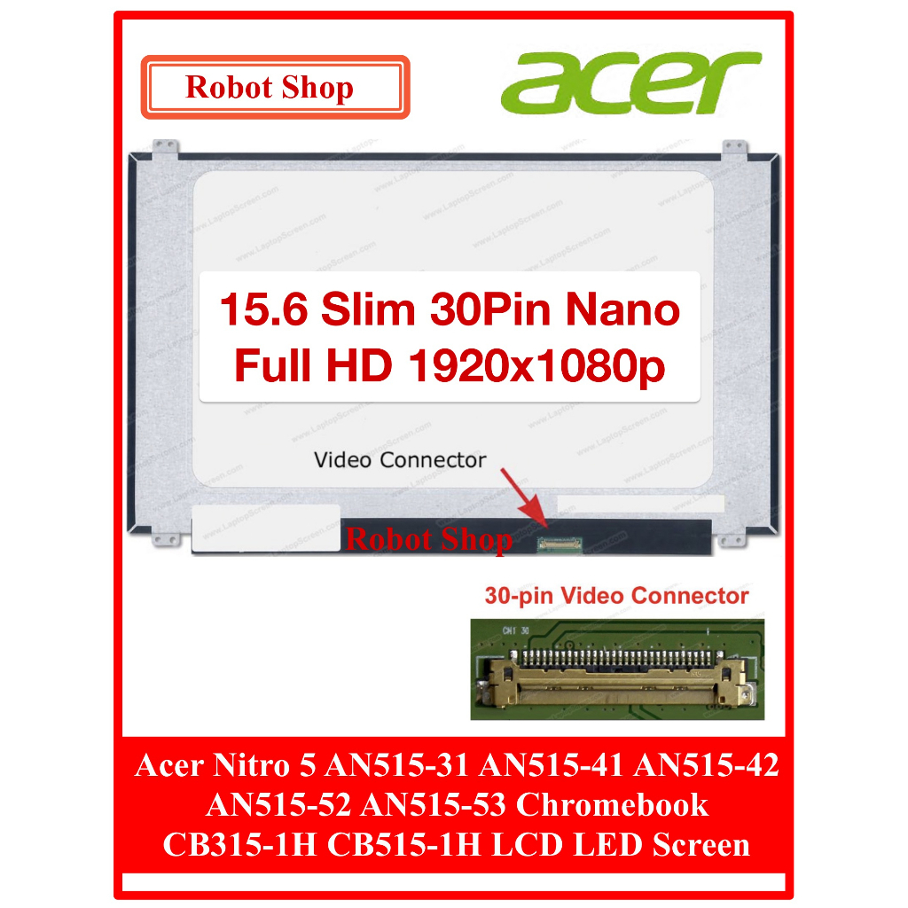 15.6" Acer Nitro 5 AN515-31 AN515-41 AN515-42 AN515-52 AN515-53 ...