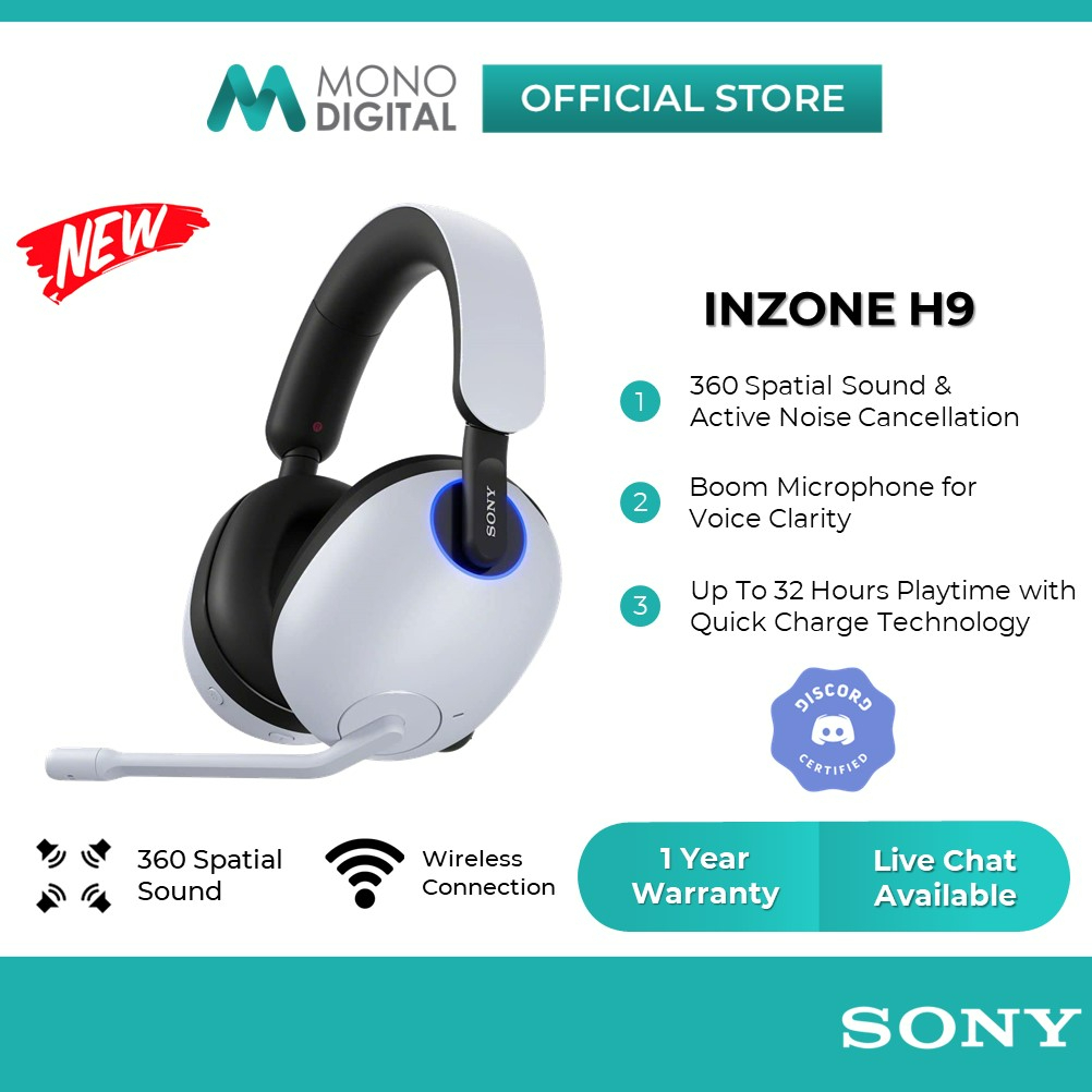 Sony INZONE H3 / H7 / H9 Wired / Wireless Gaming Headset with 360 ...