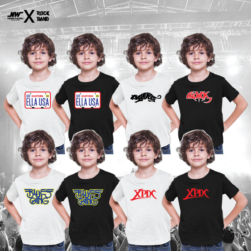Baju Band Kanak Kanak ,Premium Quality Kids Band T-Shirt / Ella USA ...