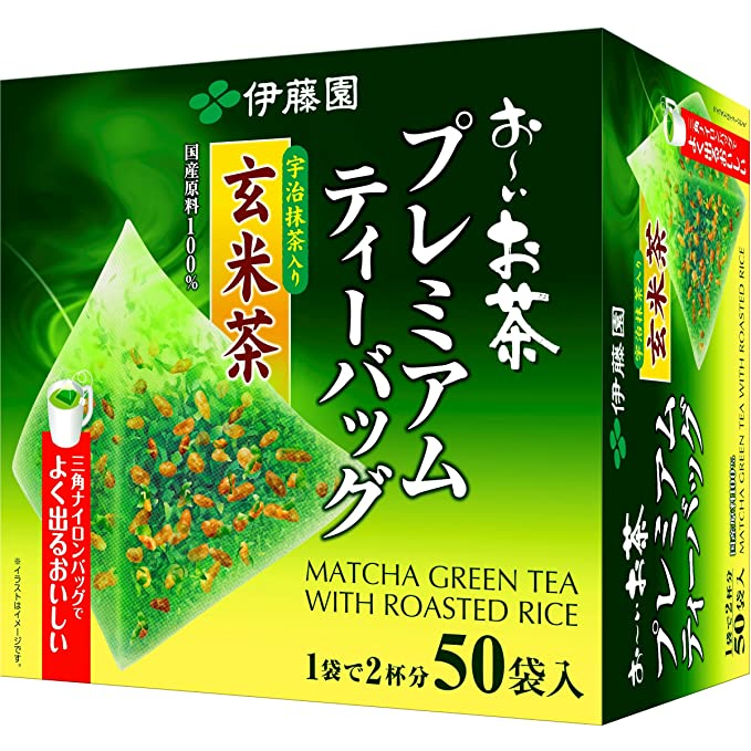 ITO EN Premium Tea Bags - Brown Rice Tea with Uji Matcha, Roasted Green ...