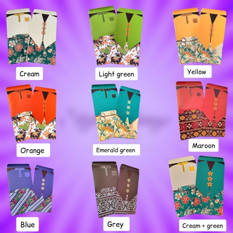 Sampul Duit Raya Couple Edition Batik Design | Shopee Malaysia