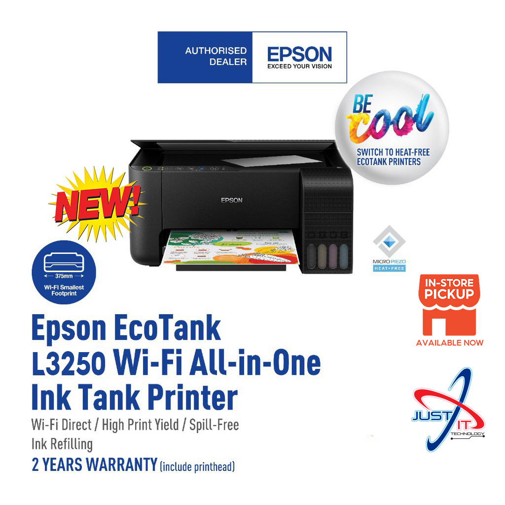 EPSON L3250 AIO Ink Tank Print Scan Copy Wifi Printer | Shopee Malaysia