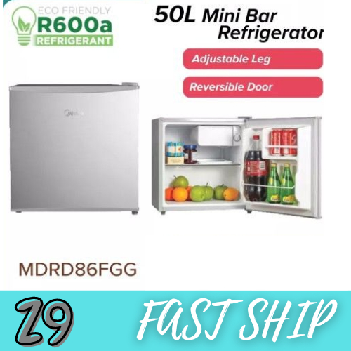 Midea Mini Bar Refrigerator (50L) MS-50V / MDRD86FGG | Shopee Malaysia