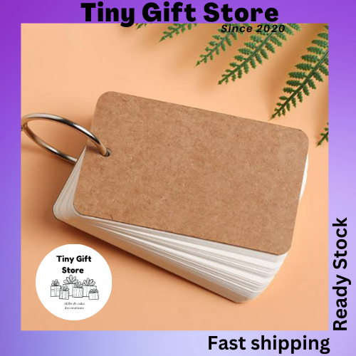 Tiny Gift Store Flash Card for Kids Memo Mini Notebook Ring Binder ...