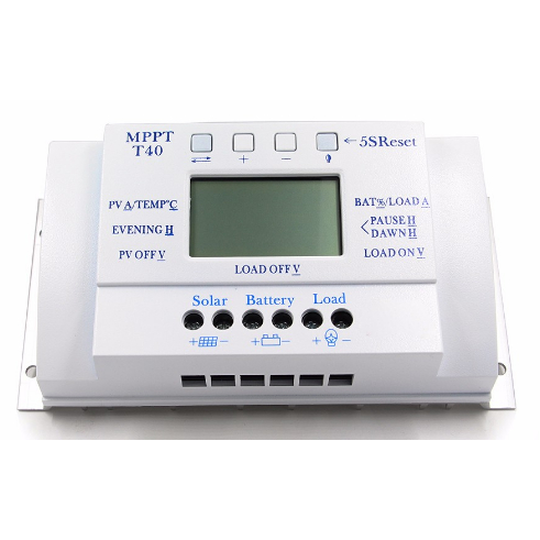 IPPOWER 12V 24V Solar Controller Smart Charge MPPT T40A with Display ...