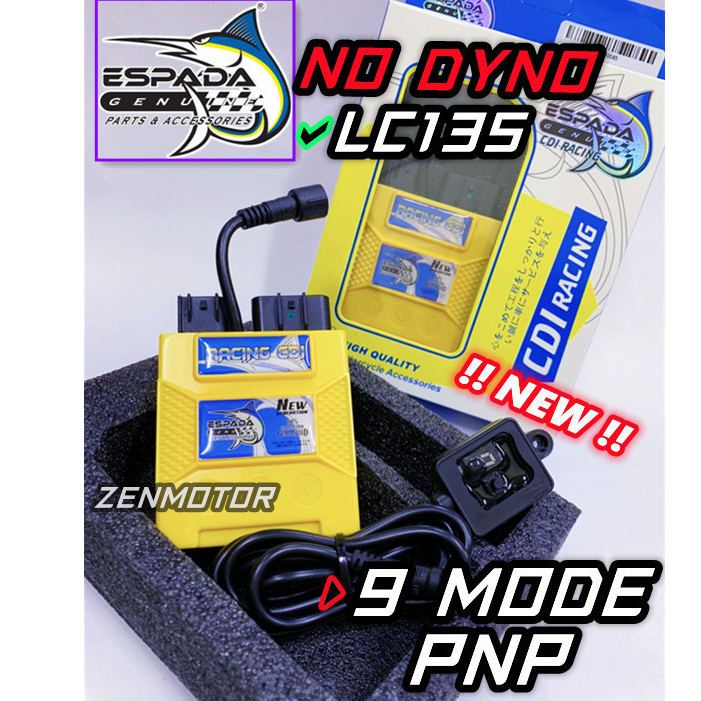 🔥PNP LC135 CDI UNIT ESPADA RACING LETUP CDI 9 MODE LC V1 V2 V3 V4 V5 V6 ...