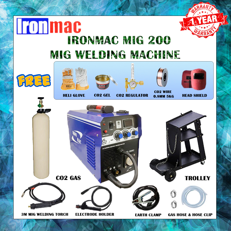 IRON MAC MIG200R2 INVERTER WELDING MACHINE / MIG/MMA INVERTER WELDING ...