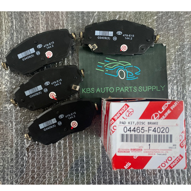 (04465-F4020/04466-10010) TOYOTA CHR C-HR FRONT DISC BRAKE PAD | Shopee ...
