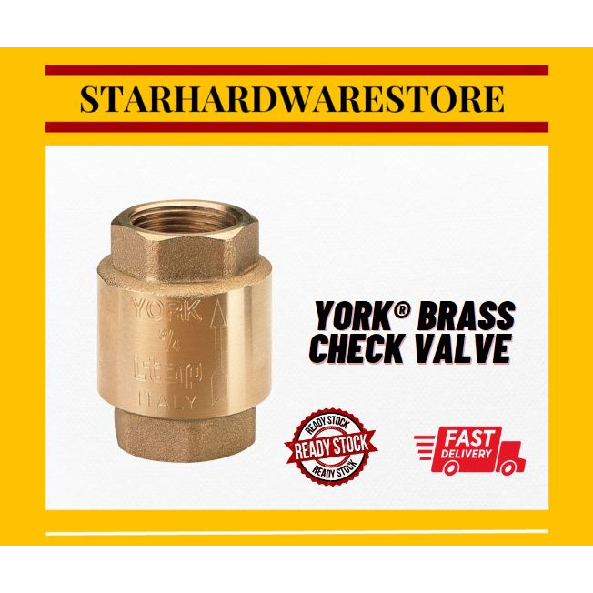🌟READY STOCK🌟 ORIGINAL YORK BRASS SPRING CHECK VALVE NON RETURN VALVE ...