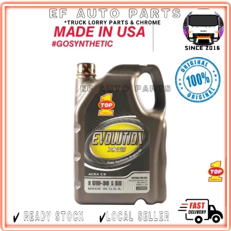 USA TOP 1 ONE XK-88 EVOLUTION Fully Synthetic 5W30 API Engine OIL ...