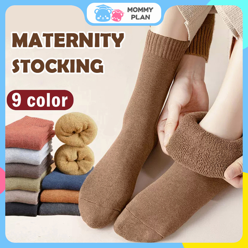 Maternity Stokin Winter Women Tebal Confinement Socks Sleeping Socks ...
