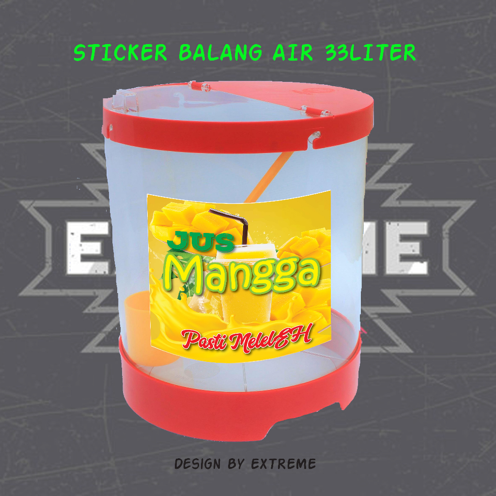 STICKER AIR BALANG JUS MANGGA SBJM001 (Size 12inci) | Shopee Malaysia