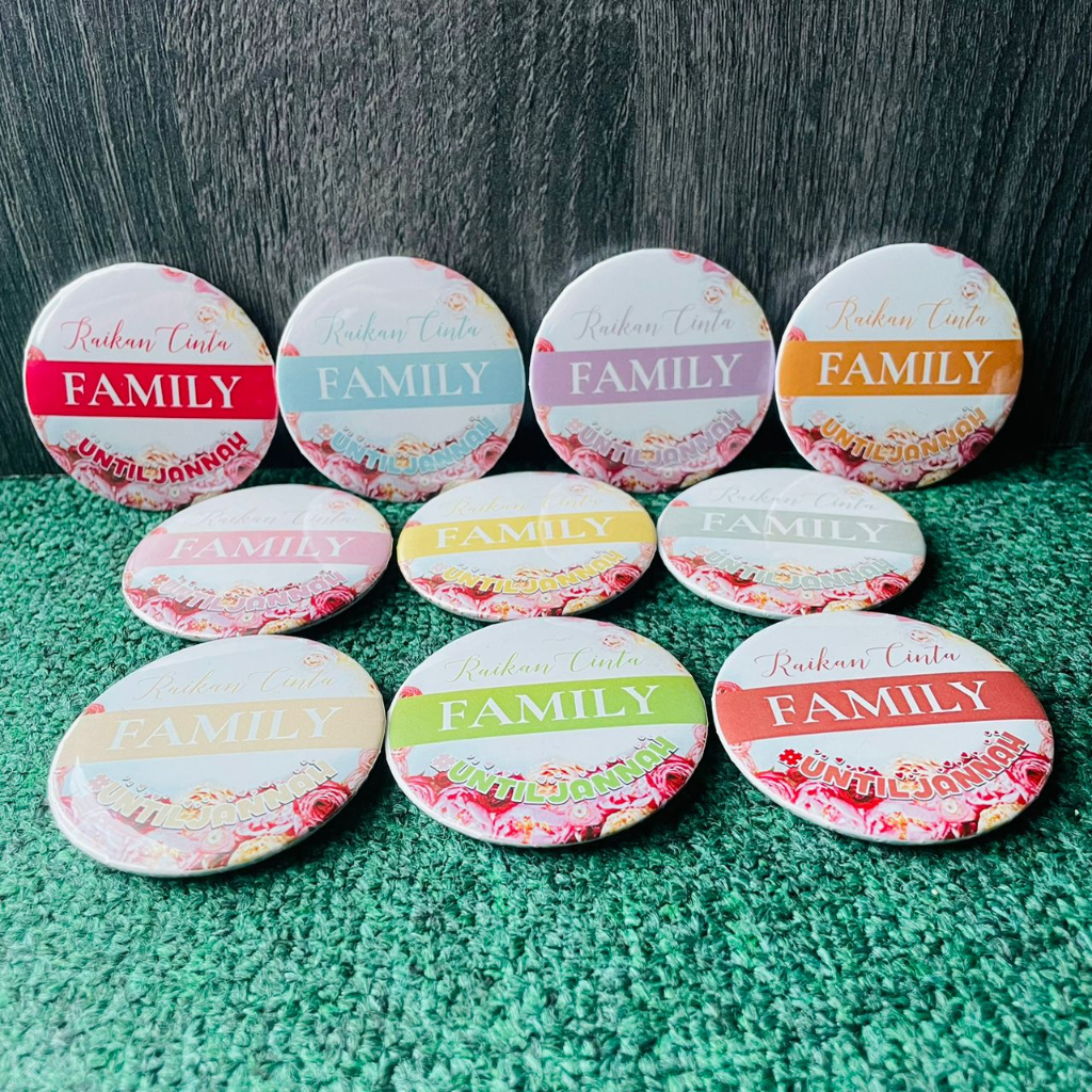 BUTTON BADGE - Readymade Design Wedding size 58mm | Shopee Malaysia