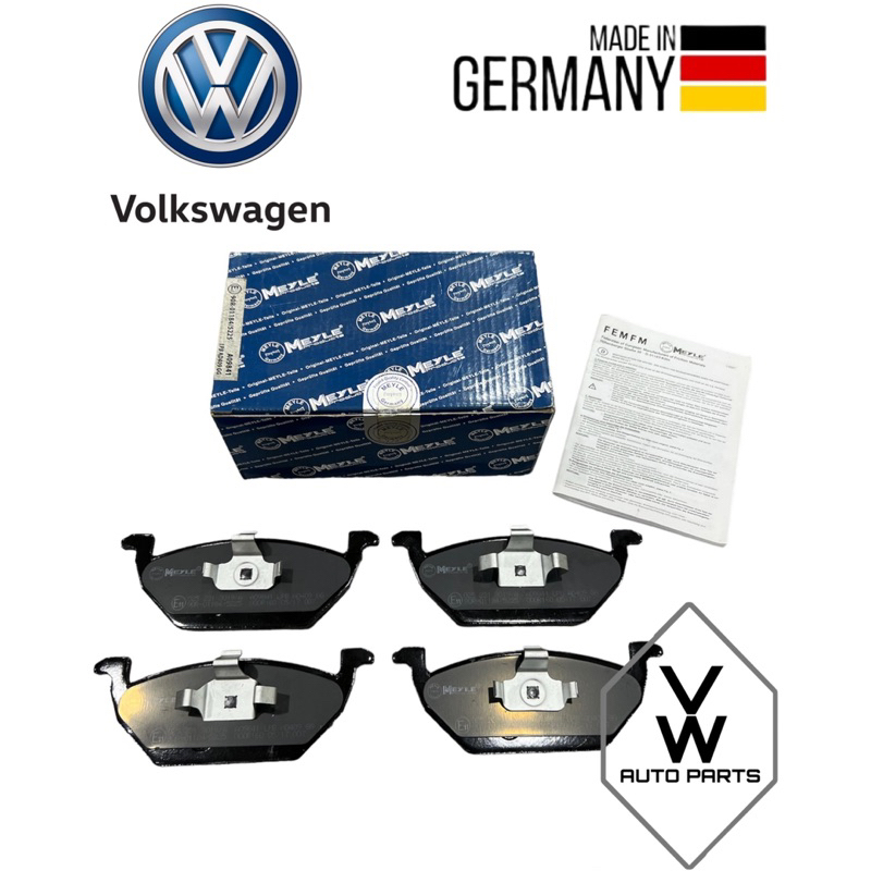 ( 100% MEYLE GERMANY ) FRONT DISC BRAKE PAD FOR VOLKSWAGEN POLO 1.2 TSI ...