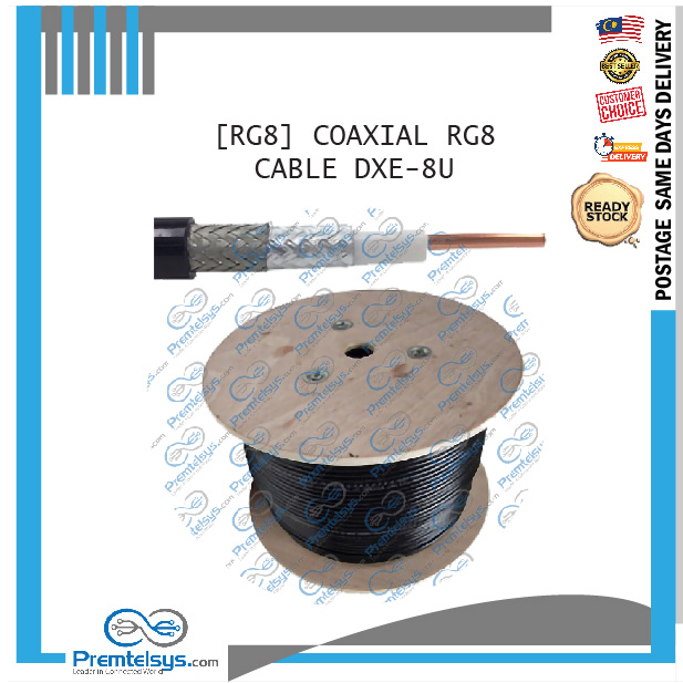 [READY STOCK] RG8 Coaxial Cable DXE-8U | Shopee Malaysia