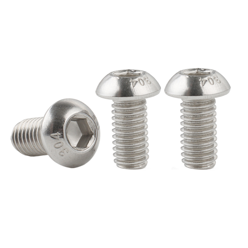 10pcs/5pcs Stainless Steel 304 Socket Button Screw Mushroom Head Screw ...