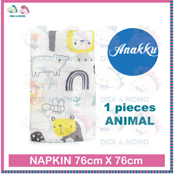 Anakku Disney Baby Napkin 8 /4 /2/1 pieces (76cm x 76cm) 100% Cotton ...