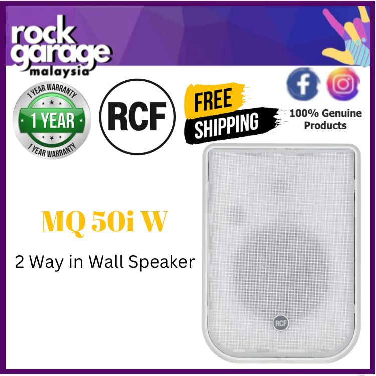 RCF MQ 50i 2 Way in Wall Speaker ( MQ50I / MQ-50I ) | Shopee Malaysia