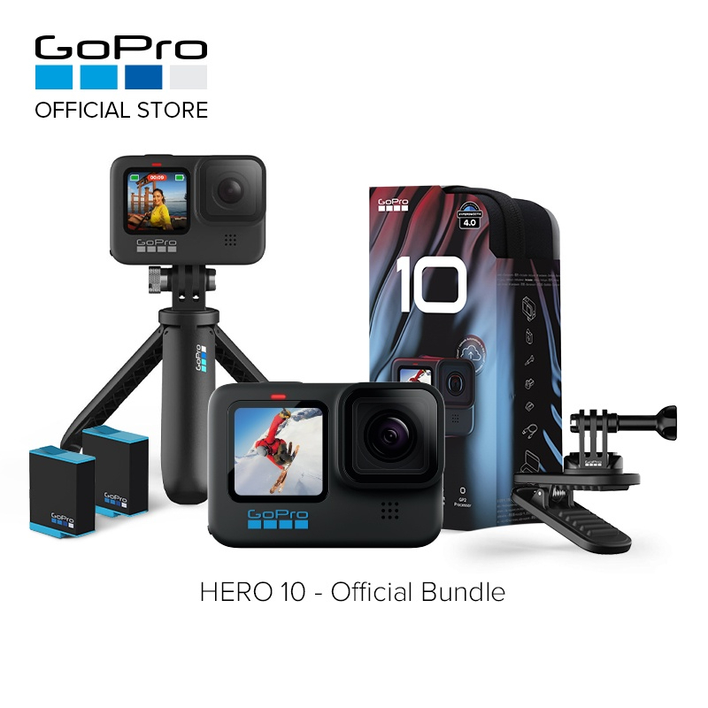 GoPro HERO 10 Office Bundle 5.3K Video and 23MP Photos GP2 Processor Hypersmooth 4.0 Action ...