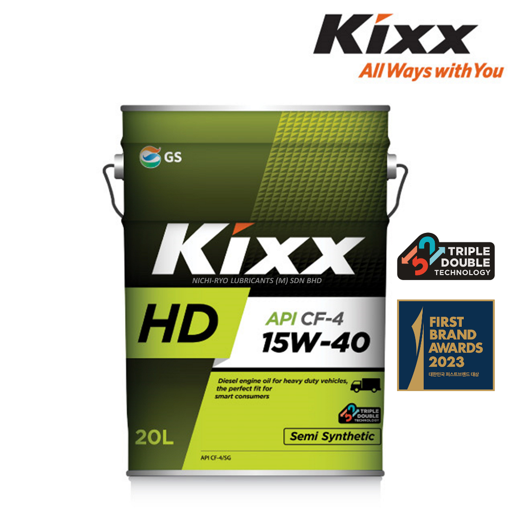 KIXX HD CF-4/SG 15W-40 Semi Synthetic (18L Plastic Pail) | Shopee Malaysia