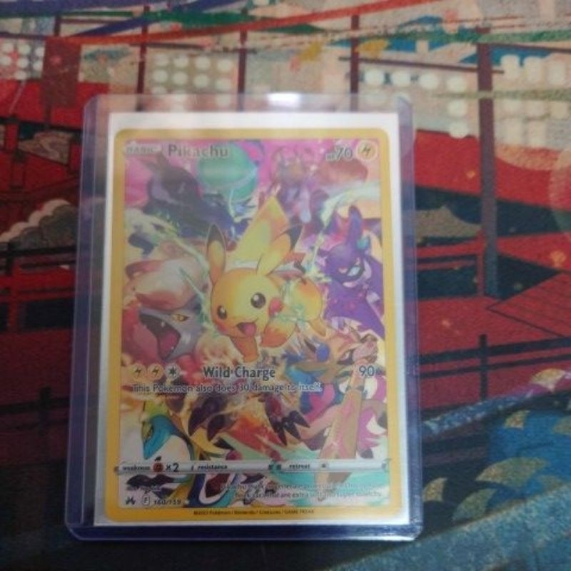 Pokemon TCG - Crown Zenith - Pikachu 160/159 - Secret Rare | Shopee ...