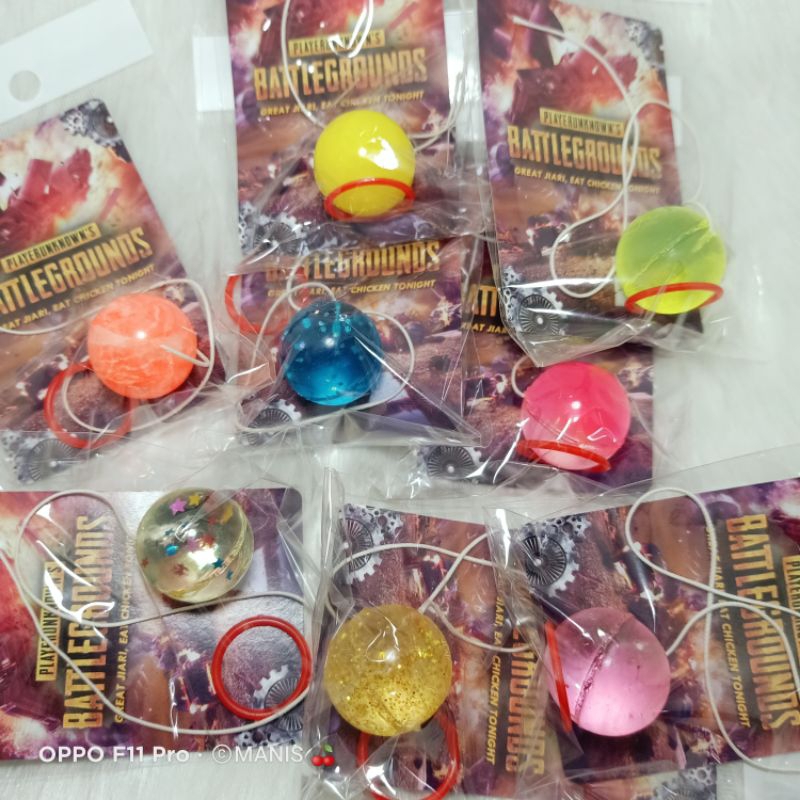 Bouncing Elastic Rubber Ball Yo-yo / Candy Game Ball Machine / Bola ...