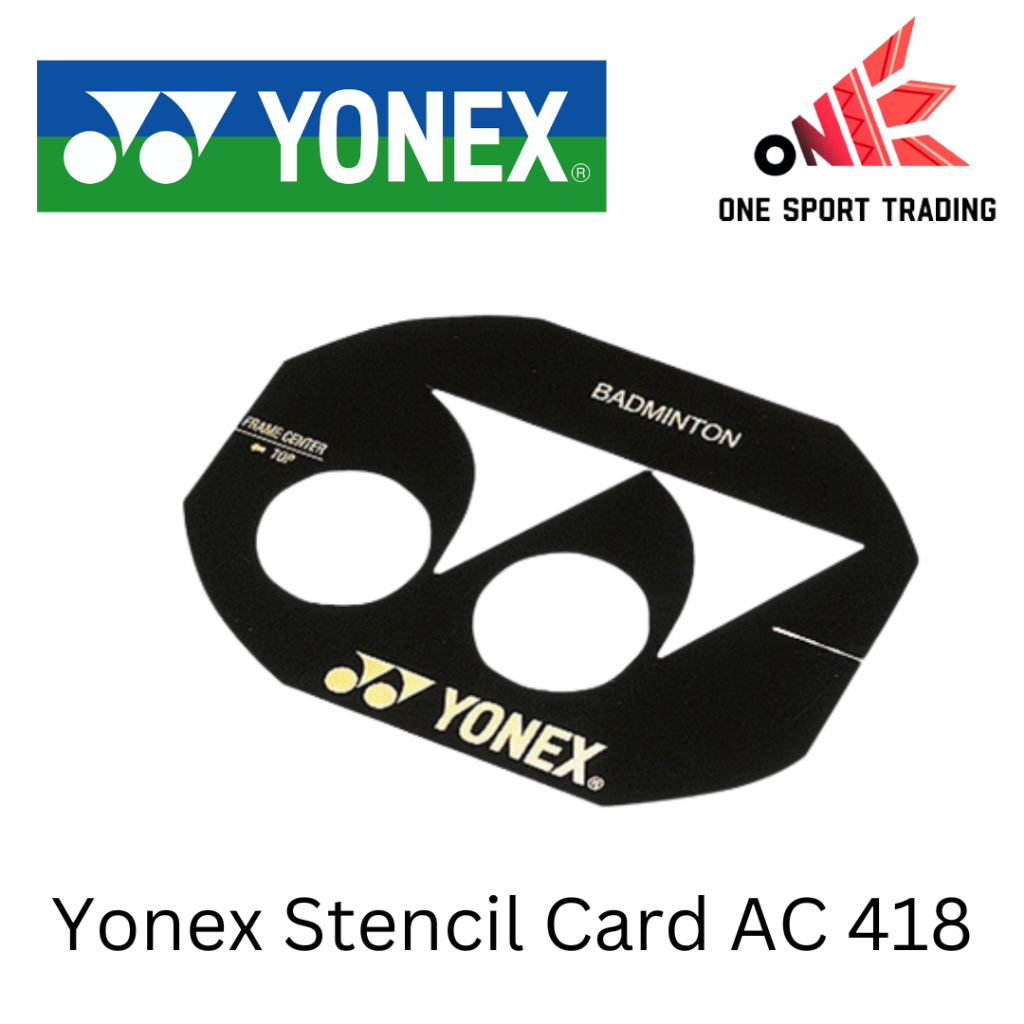 (Ready Stock) Yonex AC418 Badminton Stencil Card (Card ONLY) 100% Original From Yonex Sunrise ...