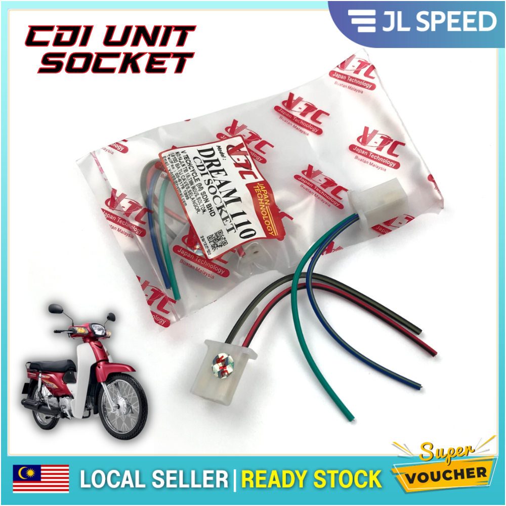 VTC CDI UNIT SOCKET FOR HONDA EX5 DREAM110 DREAM 110 / EX5 110 / CX110 ...
